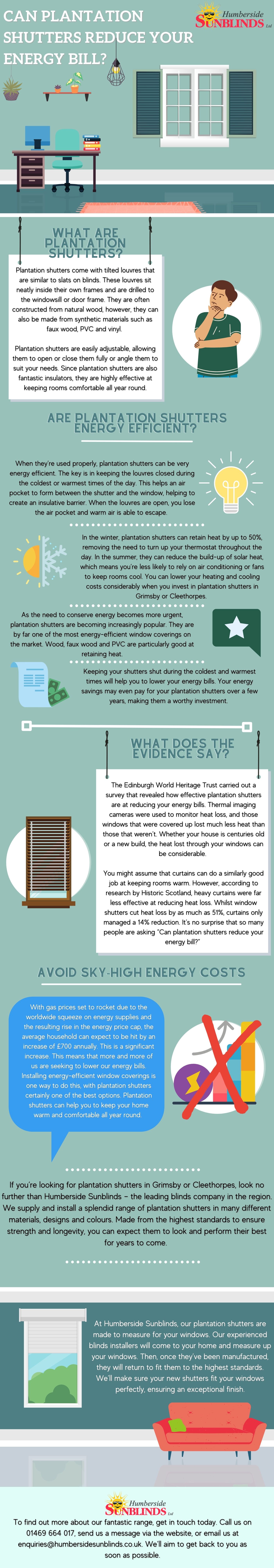 Can plantation shutters reduce your energy bill? [Infographic]