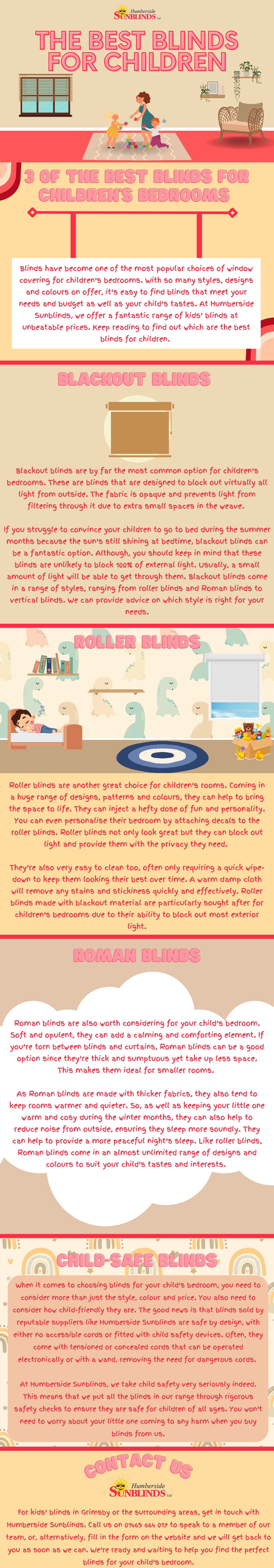 The best blinds for children [ Infographic ] - Humberside Sunblinds